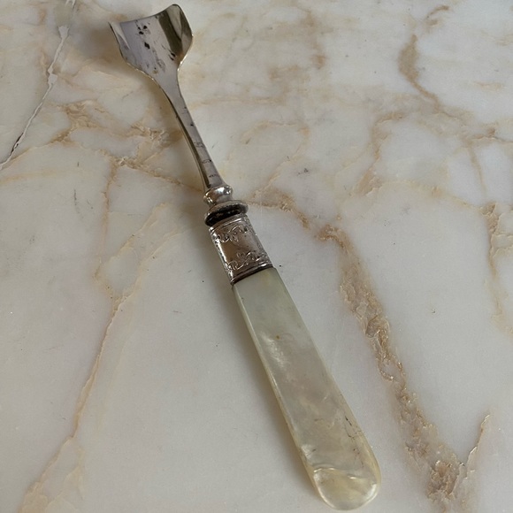 Dining | Mother Of Pearl Handle Stilton Cheese Scoop With Sterling ...